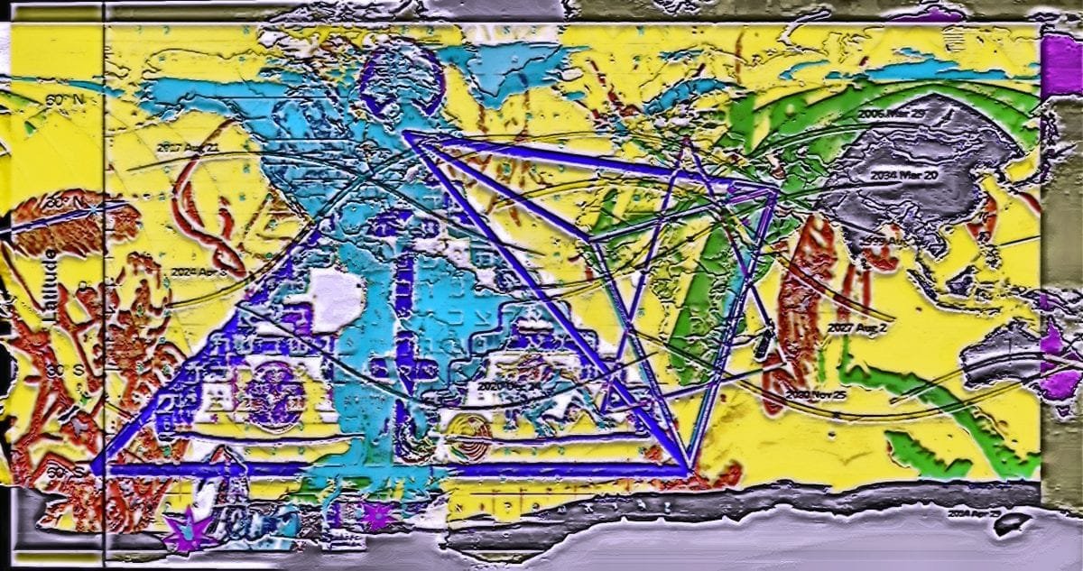 The two solar eclipses across USA intersect at same location as ...